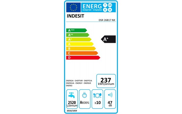 INDESIT DSR 26B17 NX - Fiche technique, prix et avis