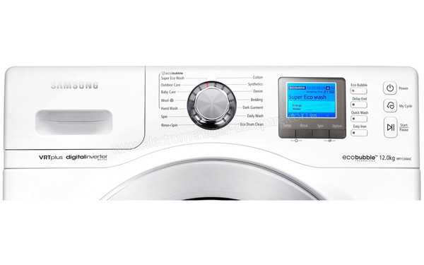 SAMSUNG WF1124XAC/XEU - Fiche technique, prix et avis